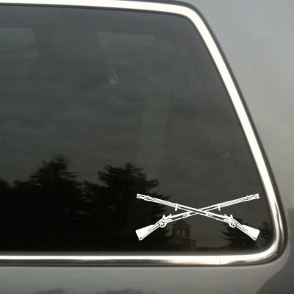 US Army Infantry Crossed Rifles Insignia Vinyl Decal Small © 2013 Laced ...