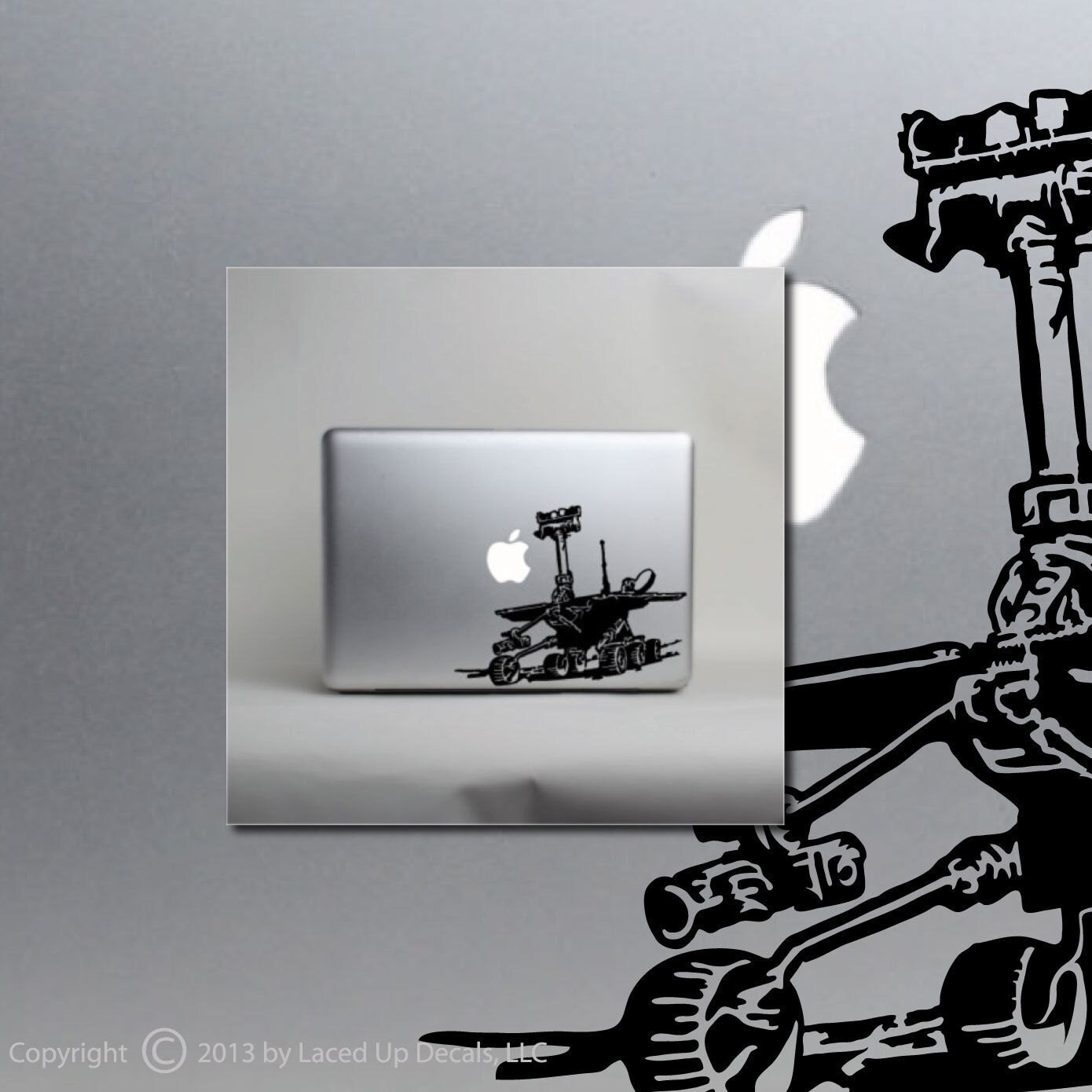 Mars Rover Macbook Skin Vinyl Decal © Laced up Decals Sku:mars - Etsy