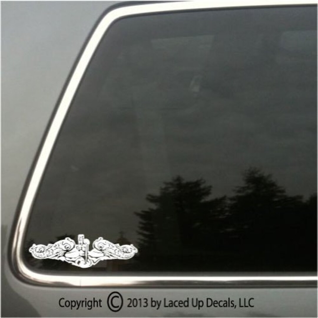 Submarine Warfare Insignia Vinyl Decal © 2013 Laced up Decals Sku ...