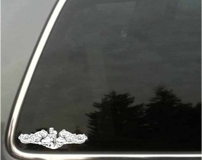 Submarine Warfare Insignia Vinyl Decal © 2013 Laced up Decals Sku ...