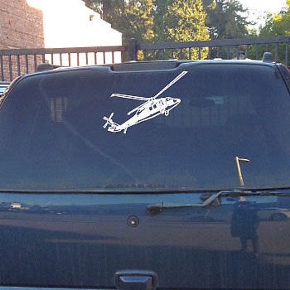 UH-60 Black Hawk Vinyl Decal Big © 2013 Laced up Decals - Etsy