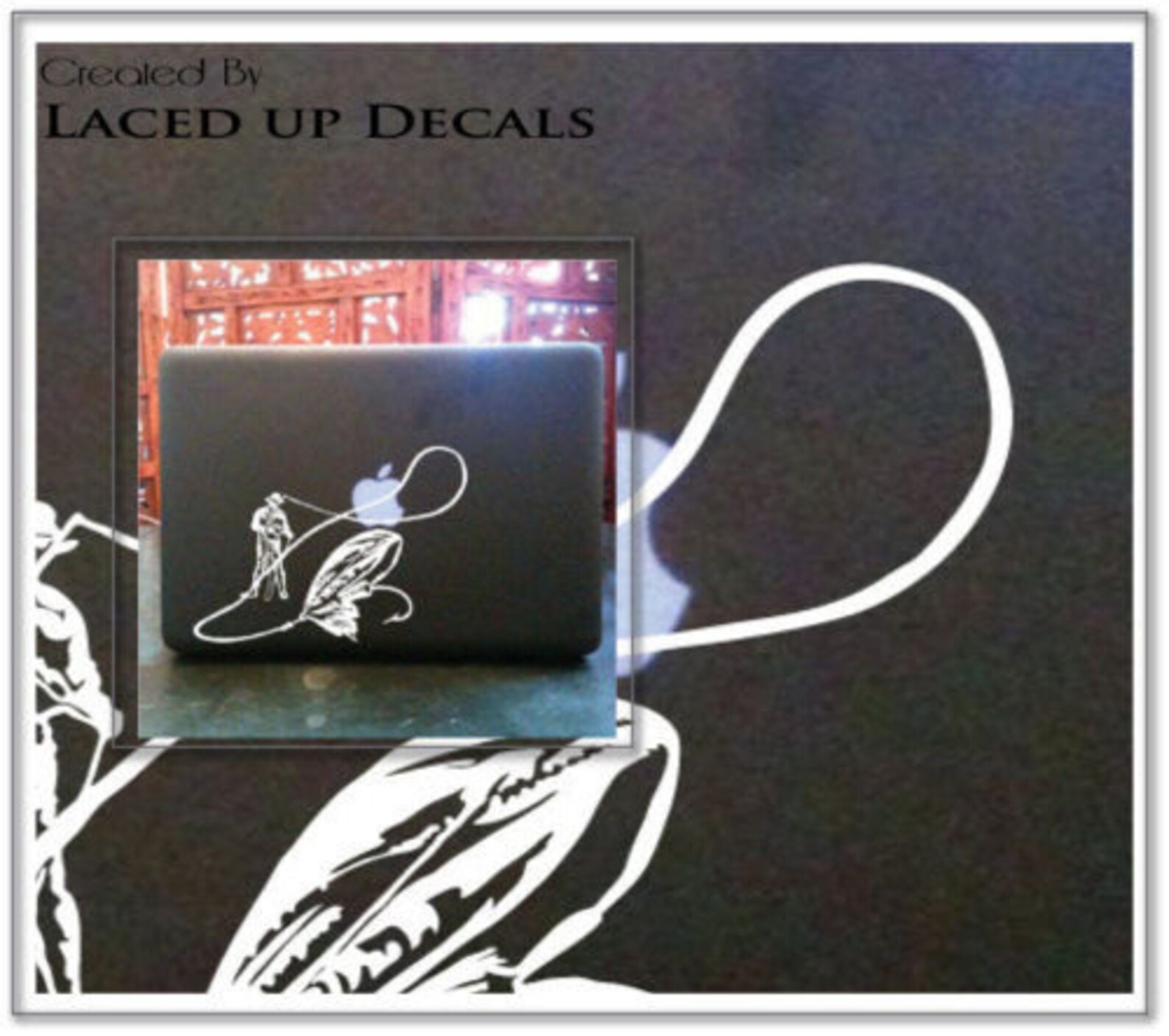 Fly Fishing Vinyl Decal © Laced up Decals Sku:fly Fishing 33 - Etsy