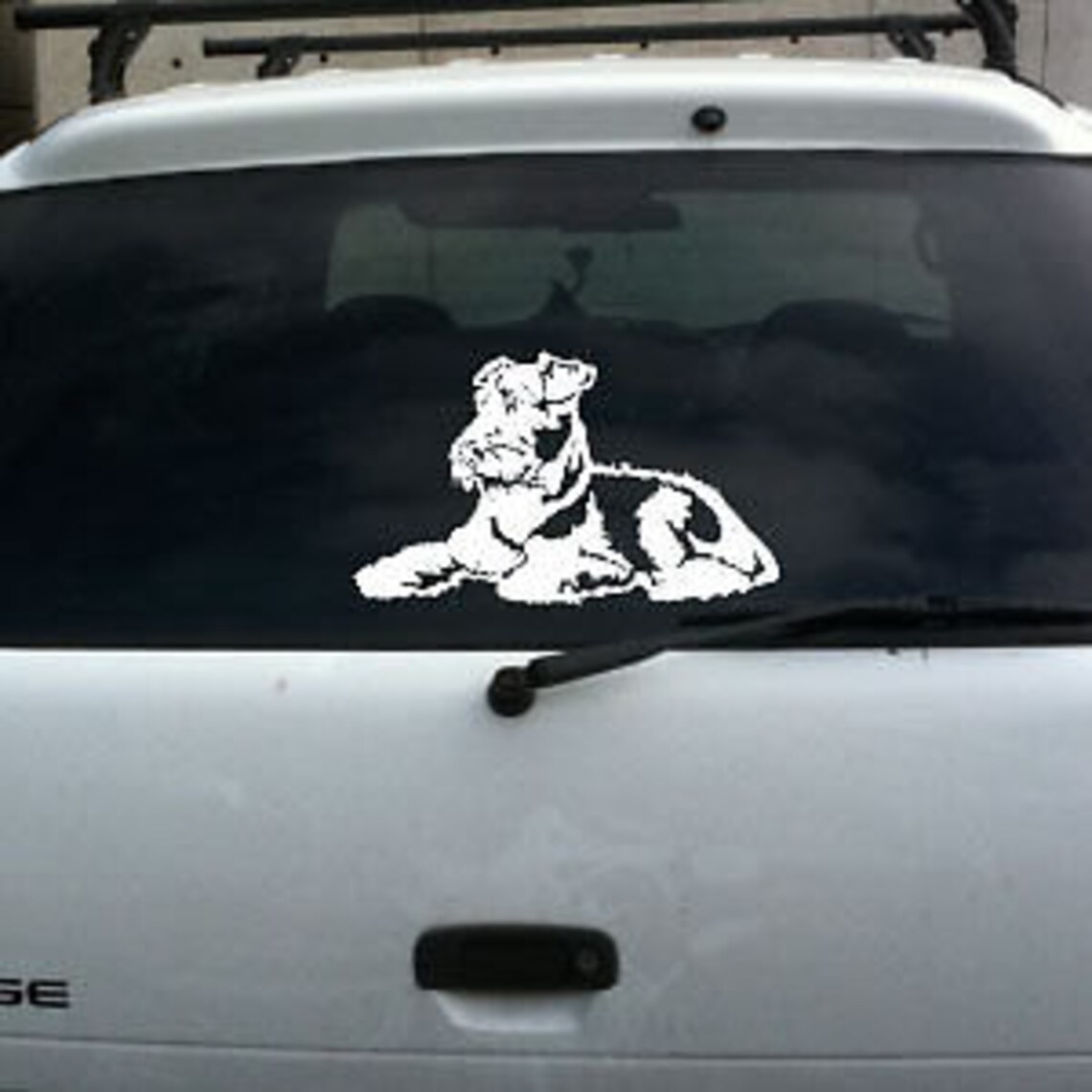 Airedale Terrier Vinyl Decal Big © 2013 Laced up Decals Sku:airedale ...