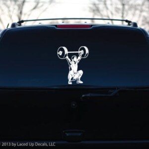 Mens Olympic Lifting Snatch Vinyl Decal Large © 2013 Laced up Decals ...