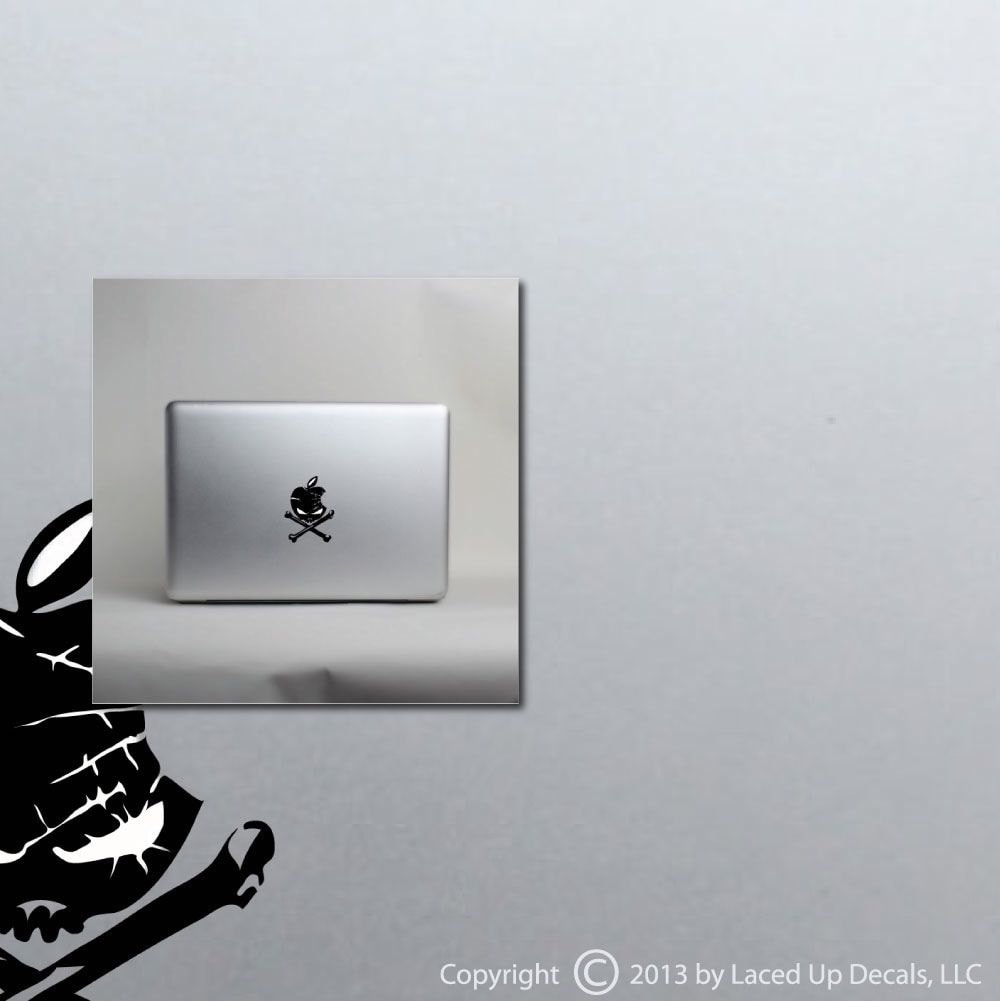 Apple Skull Macbook Pro Vinyl Decal Sticker © 2013 Laced Up | Etsy