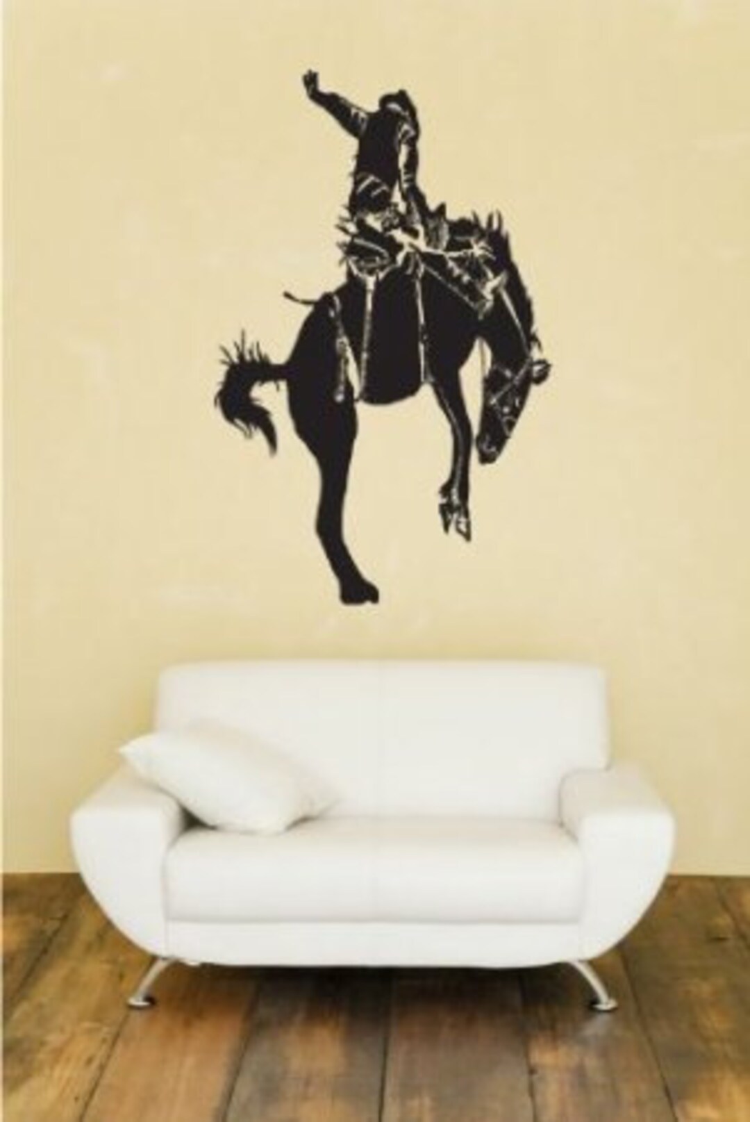 Bronc Riding Huge Wall Decal © 2013 Laced up Decals Sku:bronc - Etsy