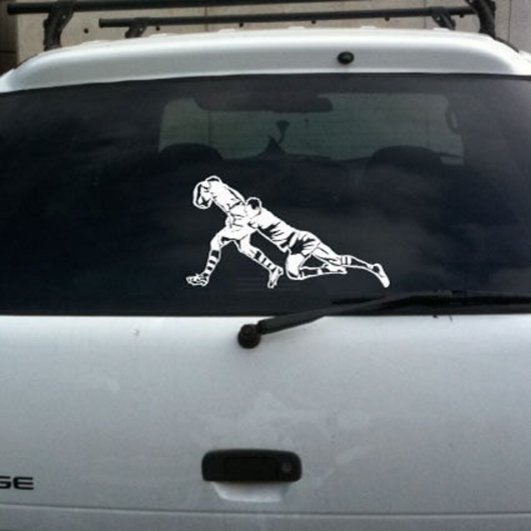 Rugby Players Vinyl Decal Lg © 2013 Laced up Decals Sku:rugby Players ...