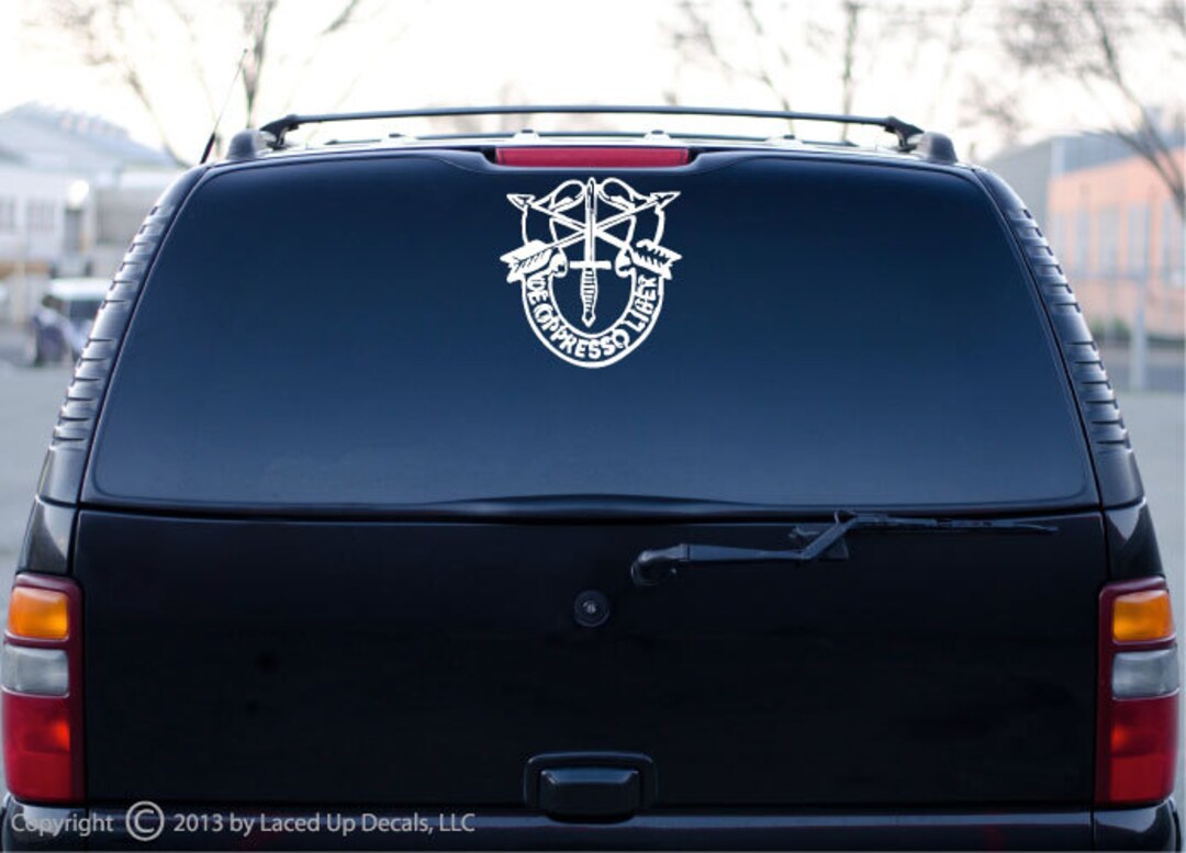 Special Forces Crest Vinyl Decal Large © 2013 Laced up Decals - Etsy