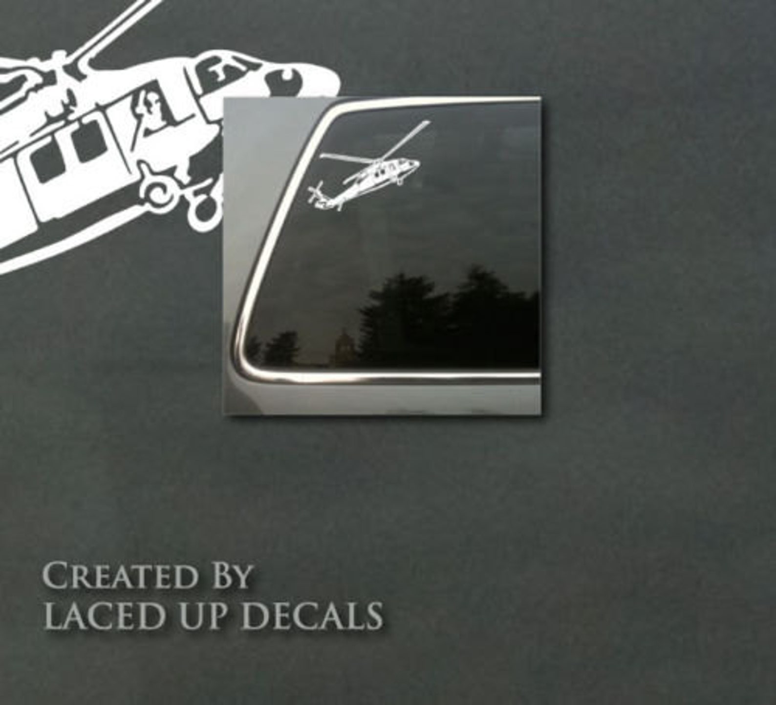 UH-60 Black Hawk Vinyl Decal © 2013 Laced up Decals SKU:UH-60 Black ...