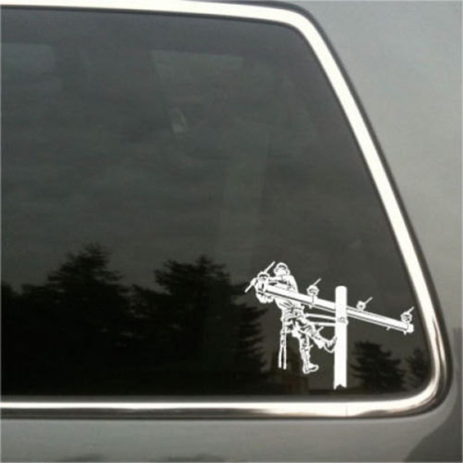 Lineman Vinyl Decal © Laced up Decals SKU:QL-497X-JI49 - Etsy