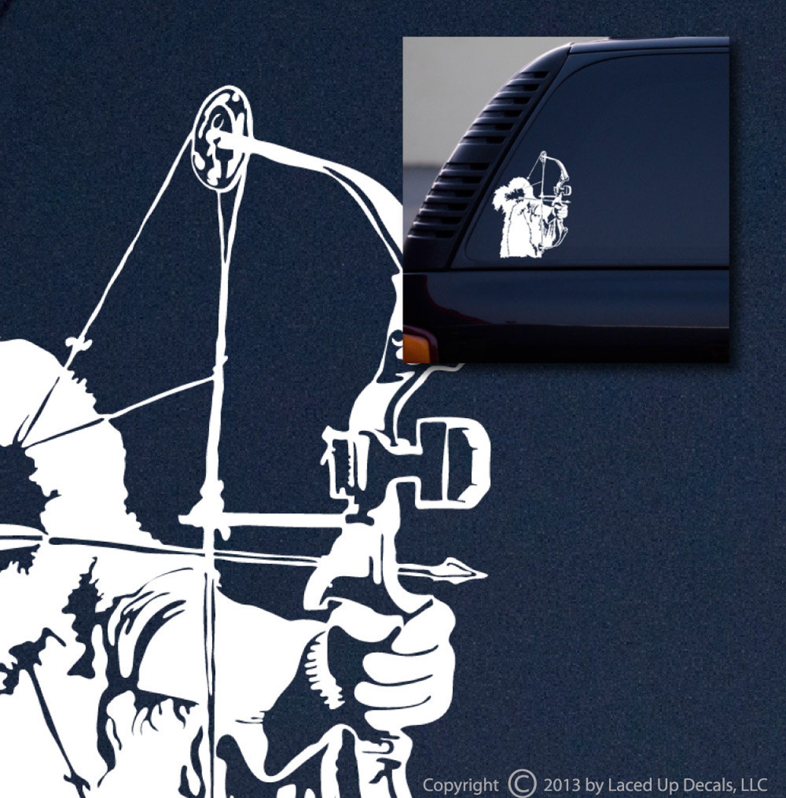Bowhunting Vinyl Decal © Laced up Decals Sku:bow Hunting 33 Small - Etsy