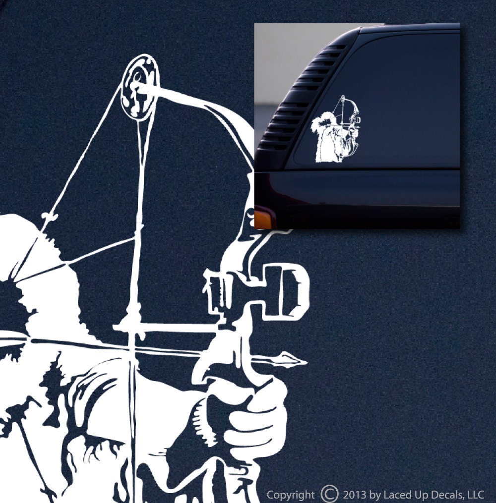 Bowhunting Vinyl Decal © Laced up Decals Sku:bow Hunting 33 | Etsy