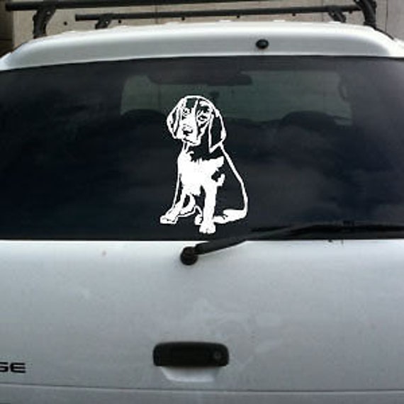 Beagle Hund Vinyl Aufkleber große © 2013 Laced Up Decals | Etsy