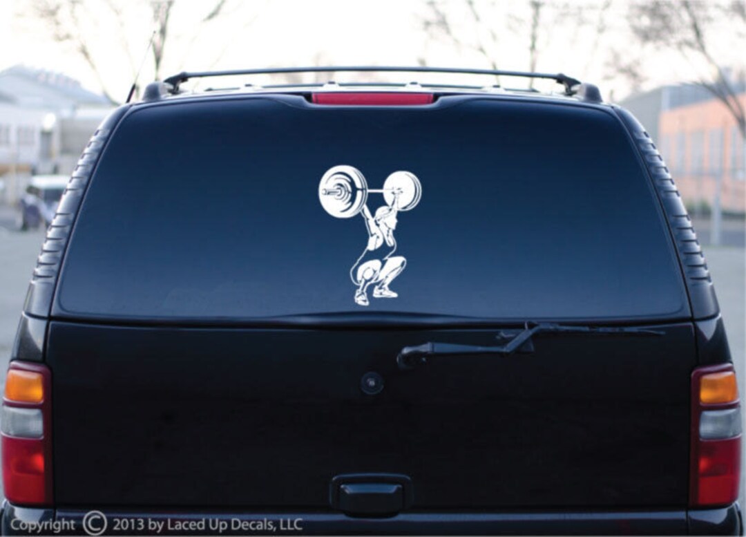 Womens Olympic Lifting Snatch Vinyl Decal Large © 2013 Laced up Decals ...