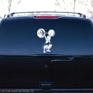 Womens Olympic Lifting Snatch Vinyl Decal Large © 2013 Laced up Decals ...