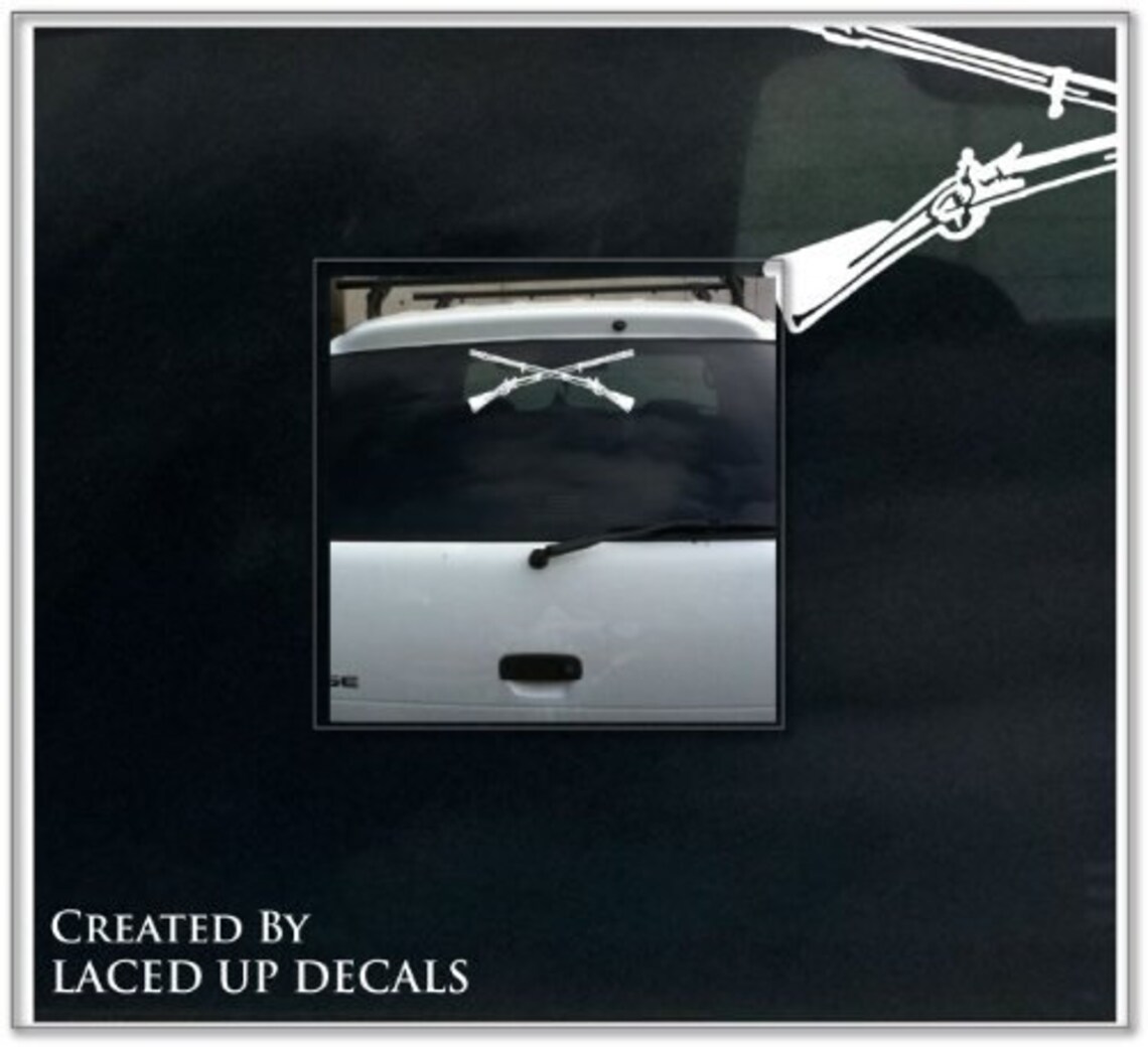 US Army Infantry Crossed Rifles Insignia Vinyl Decal Big © - Etsy