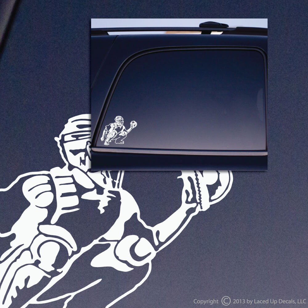 Baseball Catcher Vinyl Decal Sm © 2013 Laced up Decals - Etsy