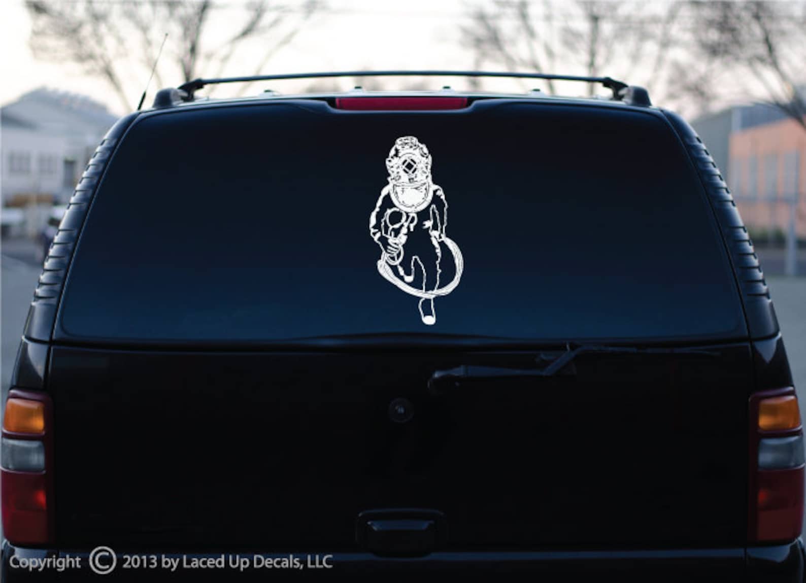 Commercial Diver Full Vinyl Decal Large © Laced up Decals | Etsy
