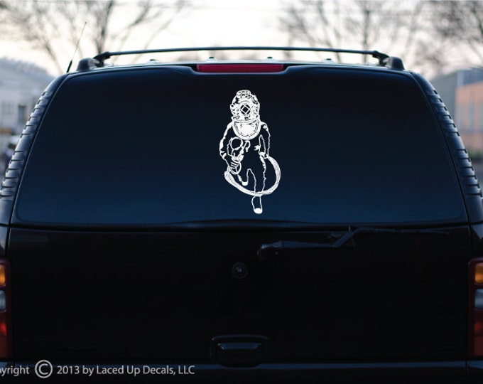 Commercial Diver Full Vinyl Decal Large © Laced up Decals Sku ...