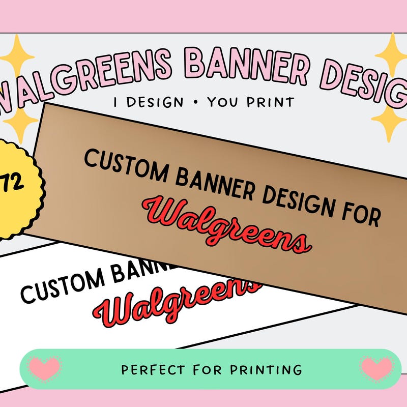 Custom Walgreens Banner - Etsy