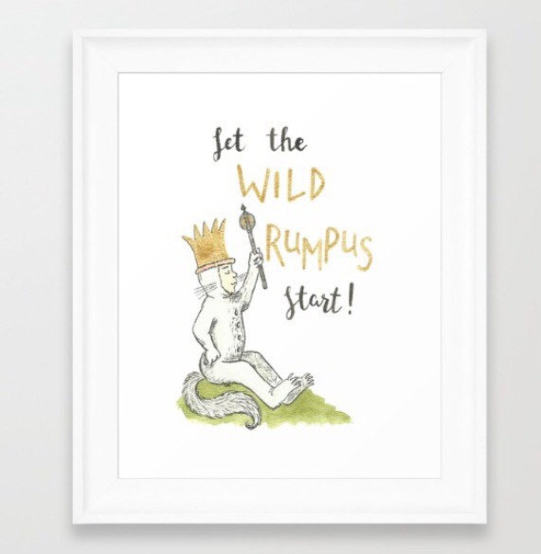 Let the Wild Rumpus Start - Digital Print -wild Things - Instant ...