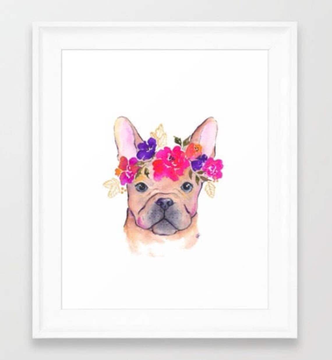 Frenchie Print Frenchie Wall Art DIGITAL DOWNLOAD French - Etsy