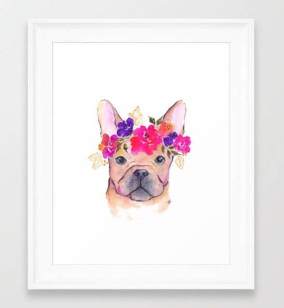 Frenchie Print Frenchie wall art DIGITAL DOWNLOAD French | Etsy