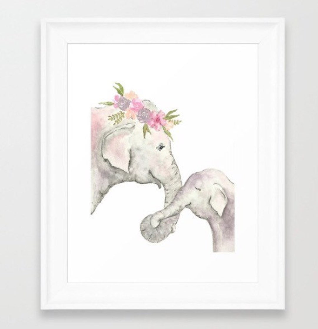 Elephant Printable - Elephant Nursery Print - Digital Download ...