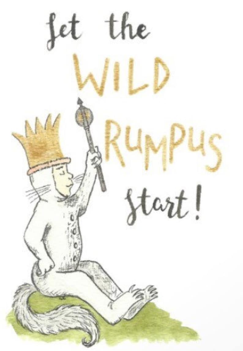 Let the Wild Rumpus Start - Digital Print -wild Things - Instant ...