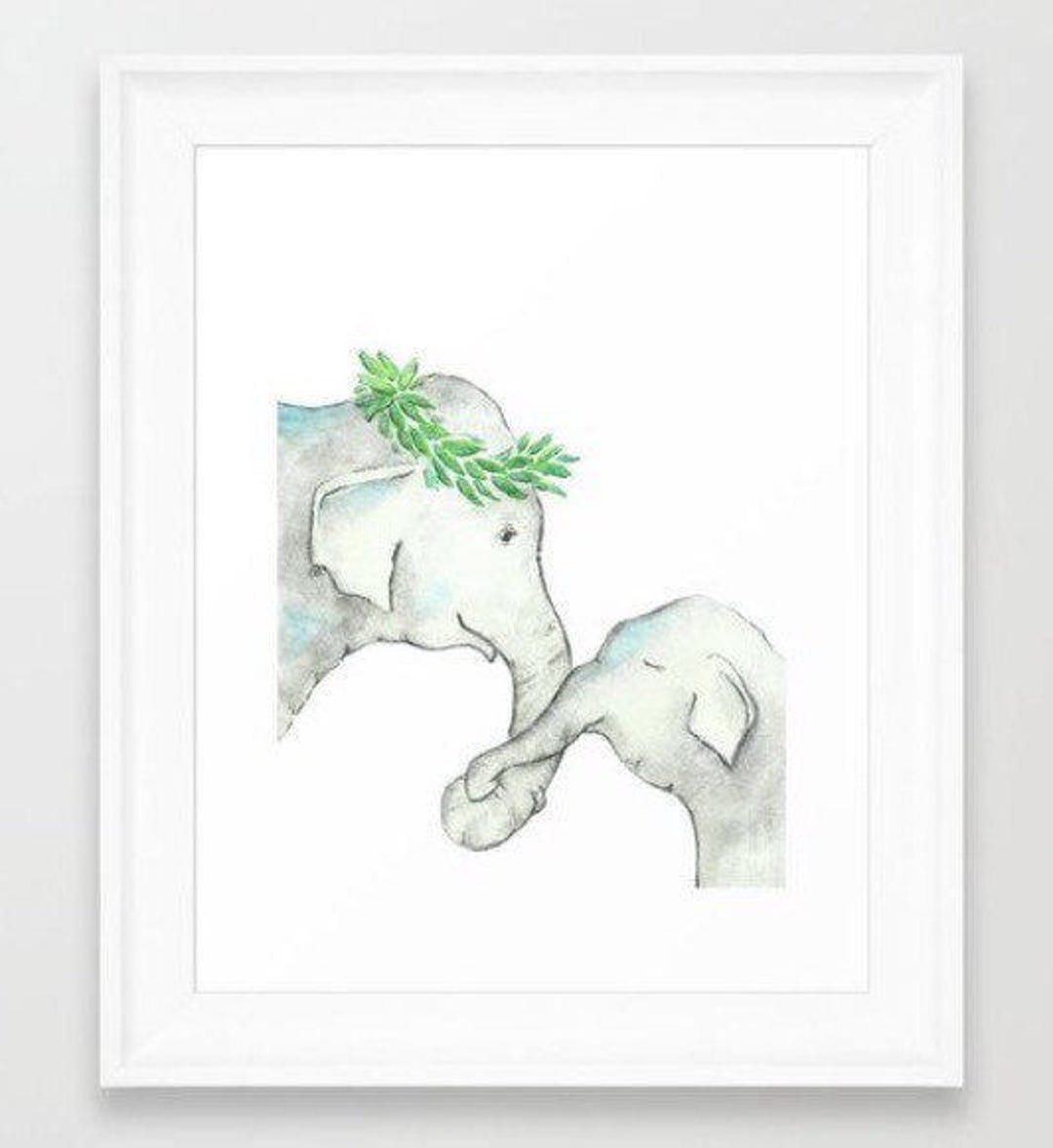 Elephant Printable - Baby Elephant - Neutral Nursery Decor - Elephant ...