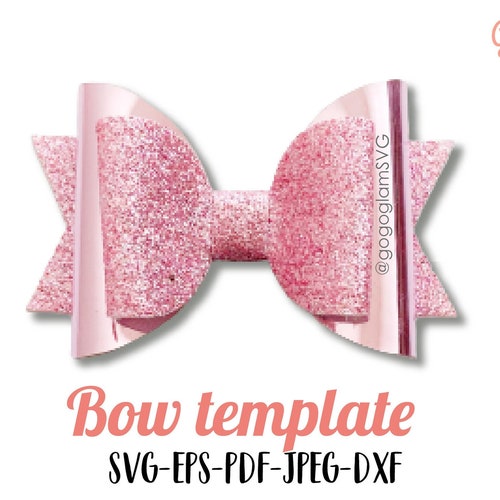 Mini Bow Svg Girl Bow Template Pdf Pattern Bow Svg Bow - Etsy