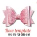 Mini Bow Svg, Girl Bow Template, Pdf Pattern Bow, Svg Bow Template - Etsy