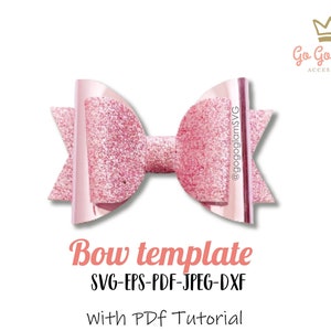 Mini Bow Svg, Girl Bow Template, Pdf Pattern Bow, Svg Bow Template - Etsy