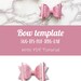Mini Bow Svg Girl Bow Template Pdf Pattern Bow Svg Bow - Etsy