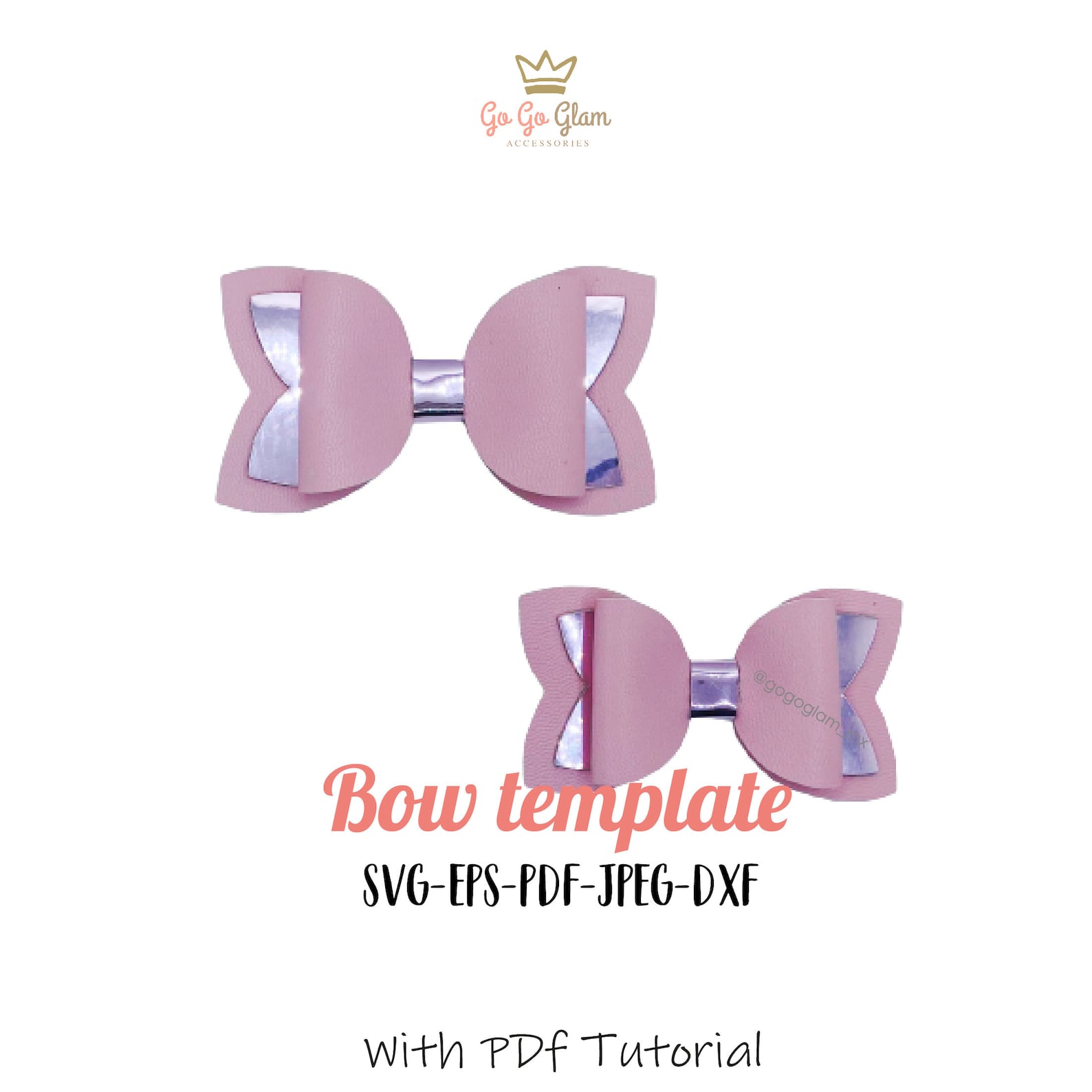 Girl Bow Template Svg Bow Template Girl Bow Pdf Cutting - Etsy