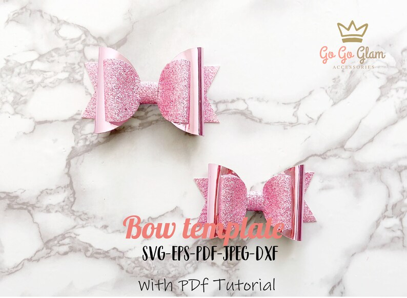 Mini Bow Svg Girl Bow Template Pdf Pattern Bow Svg Bow - Etsy