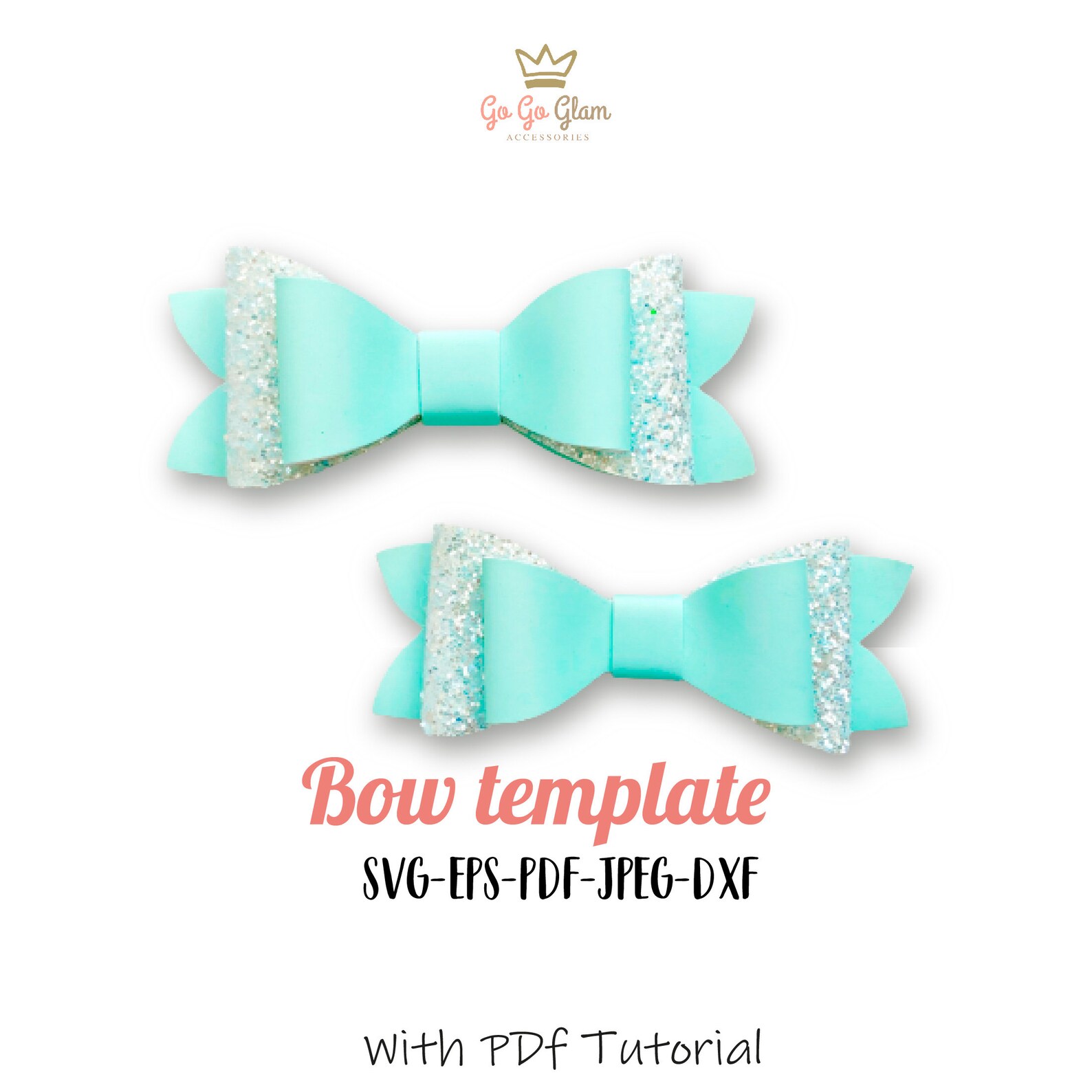 Bundle SVG Bow Pdf Pattern Bow Large Bow Die Cut Cut File - Etsy