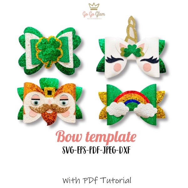 St Patricks Day Bow - Etsy