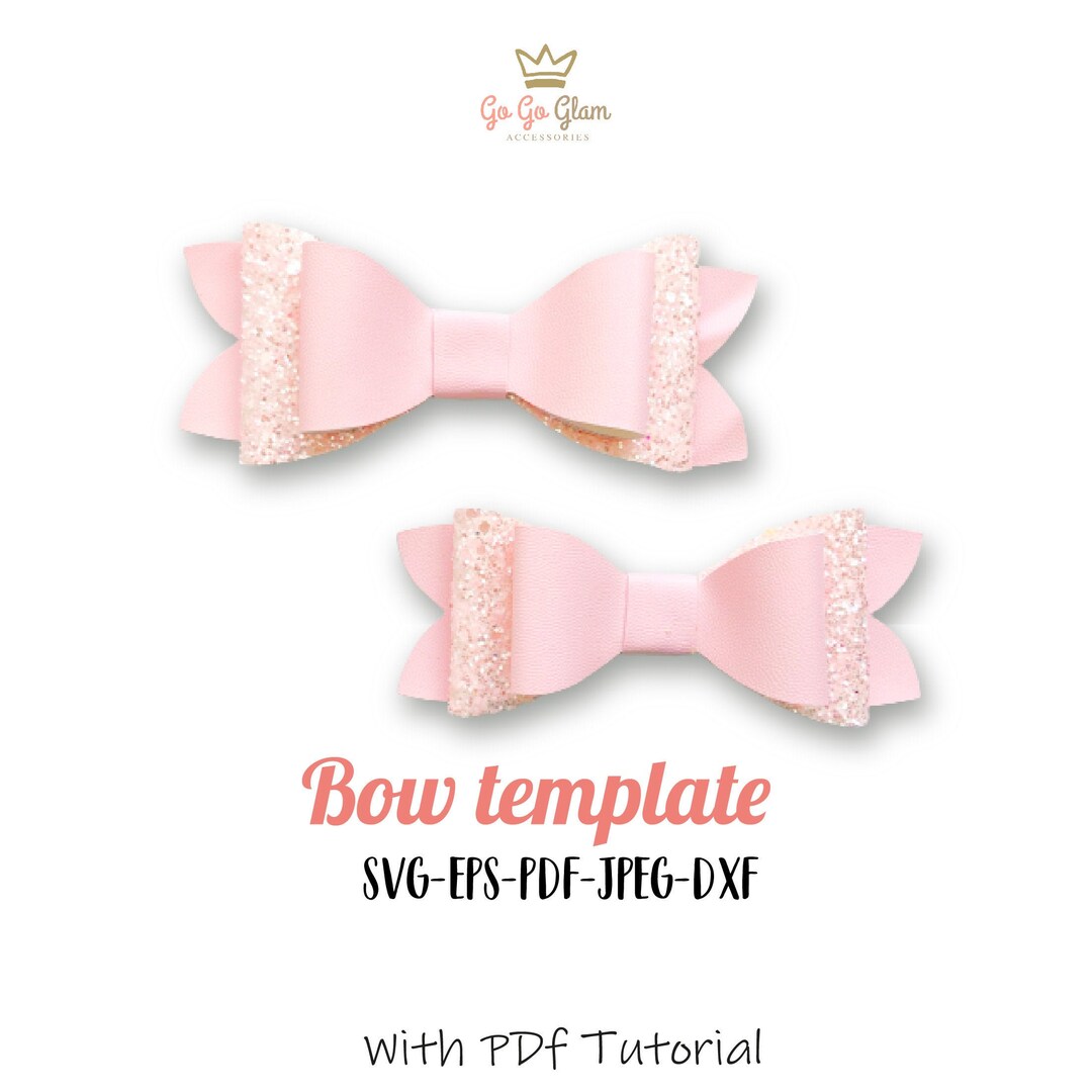 SVG Large Bow Pdf Pattern Bow Large Bow Die Cut Cut File - Etsy