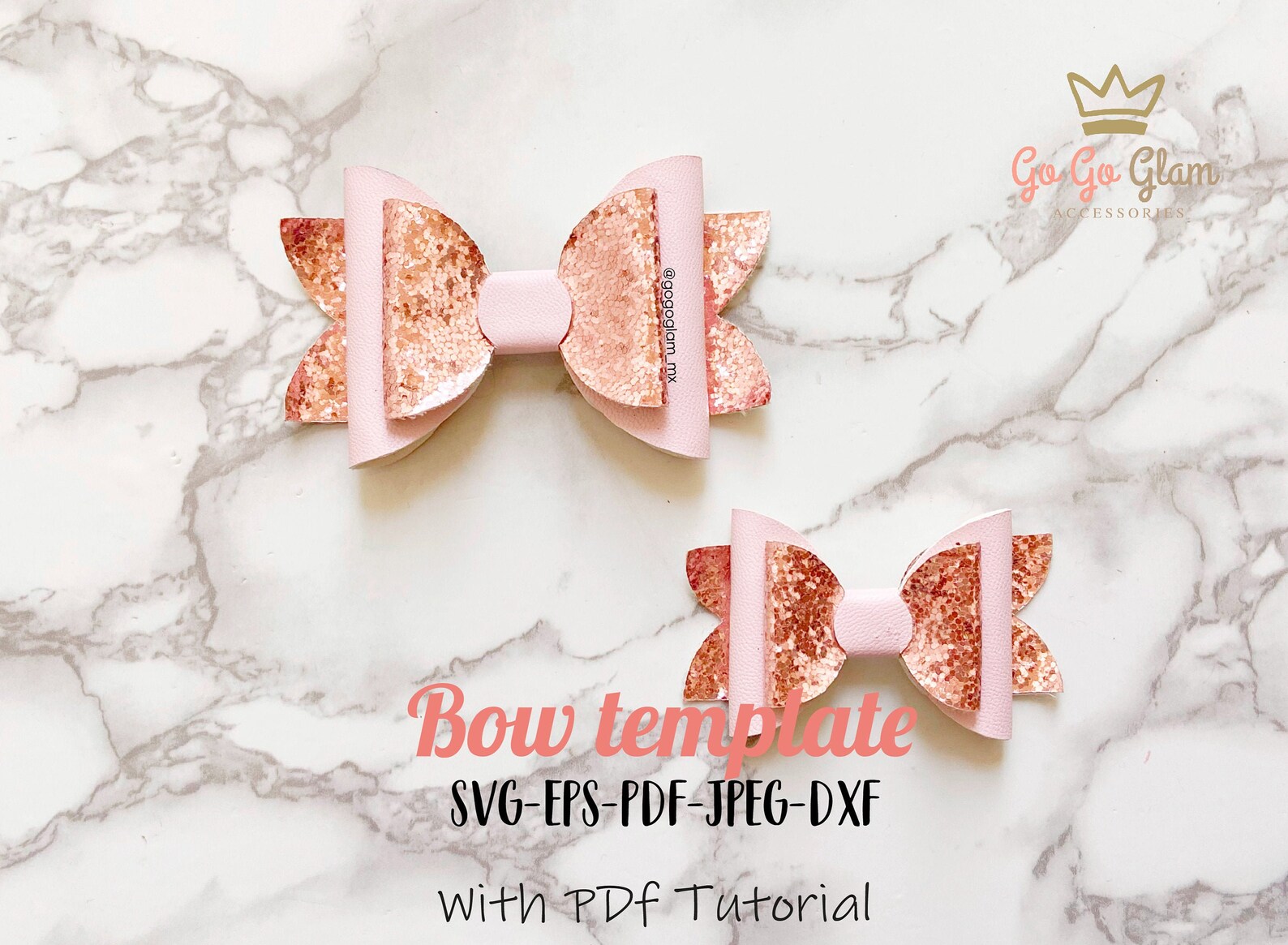 Svg Mini Bow Template Digital Bow Template DIY Bow Template - Etsy