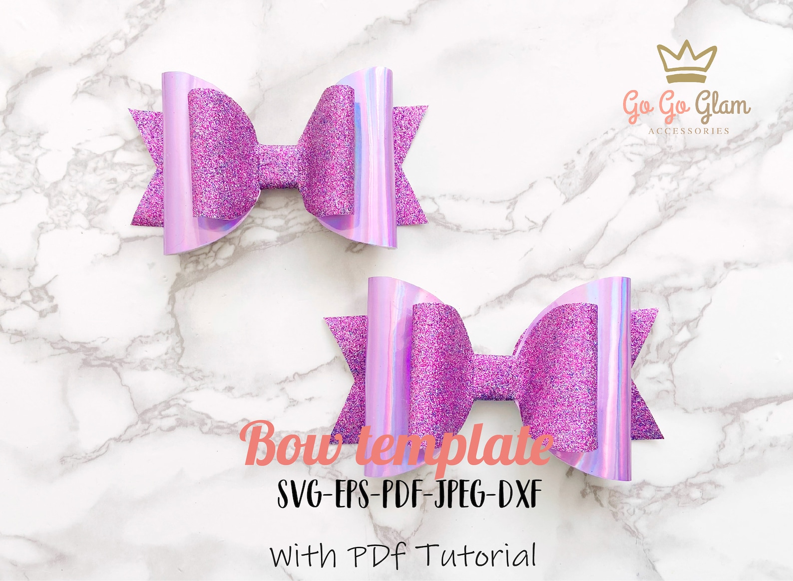 Bow Template SVG Svg Pattern Bow Pdf Diy Bow Pdf Eps Bow - Etsy