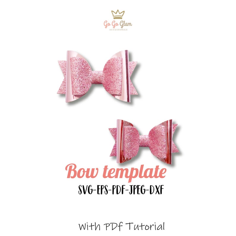 Mini Bow Svg Girl Bow Template Pdf Pattern Bow Svg Bow - Etsy