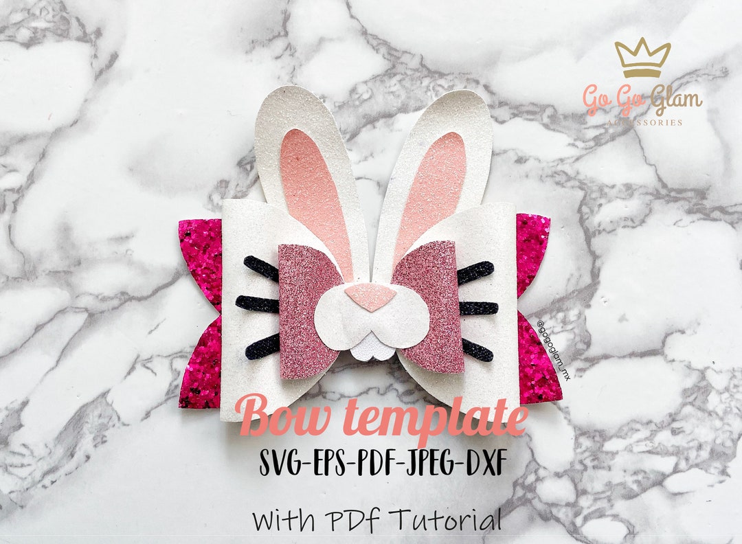 Bunny Bow Svg, Easter Bow for Cricut, Easter Bunny Svg Bow - Etsy