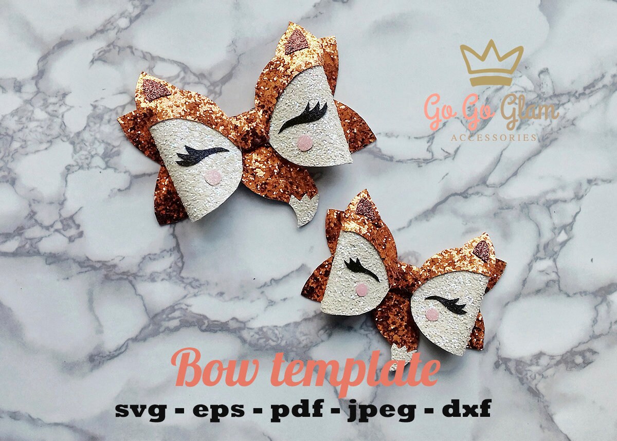 Fox Bow Template Svg / Autumn Fall Bow Templates / Halloween | Etsy Canada