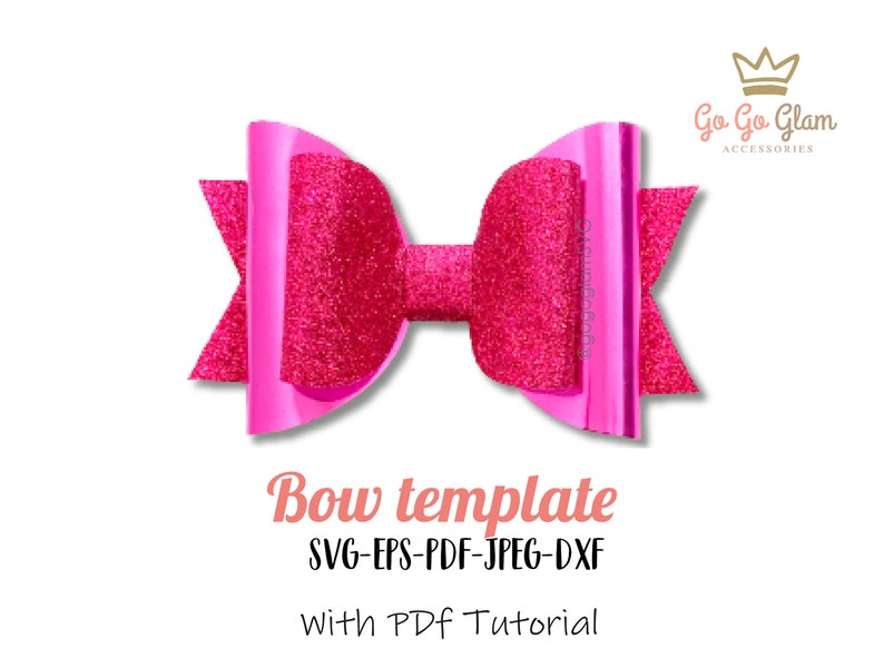 Girl Mini Bow Template Svg Template Cricut Bow Template Pdf - Etsy