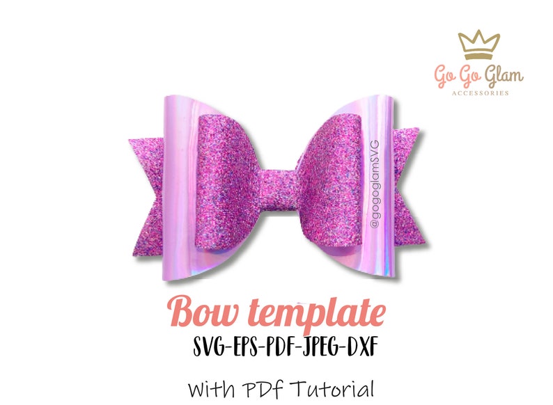 Bow Template SVG Svg Pattern Bow Pdf Diy Bow Pdf Eps Bow - Etsy