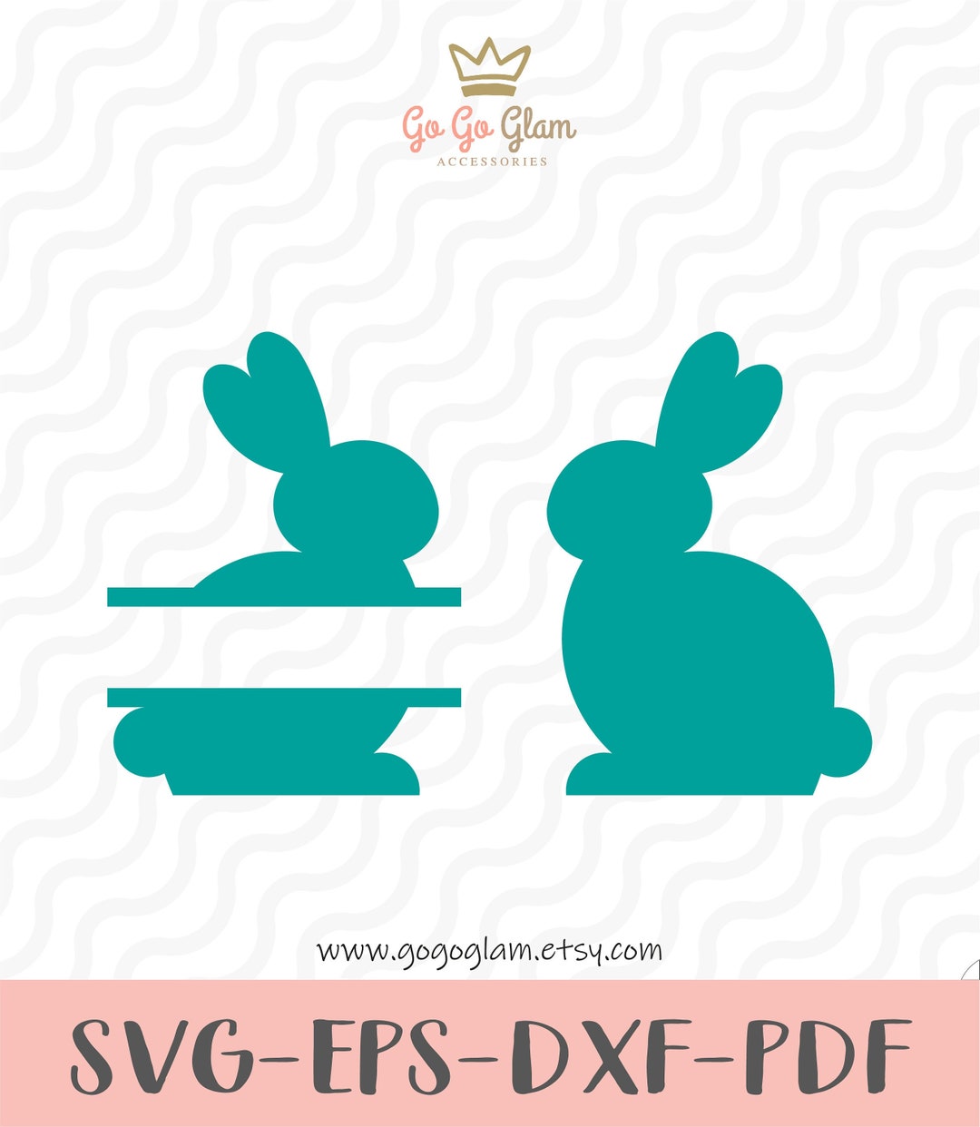 Bunny Svg File, Cuttable Bunny Svg, Easter Cut File, Bunny Svg Cutting ...