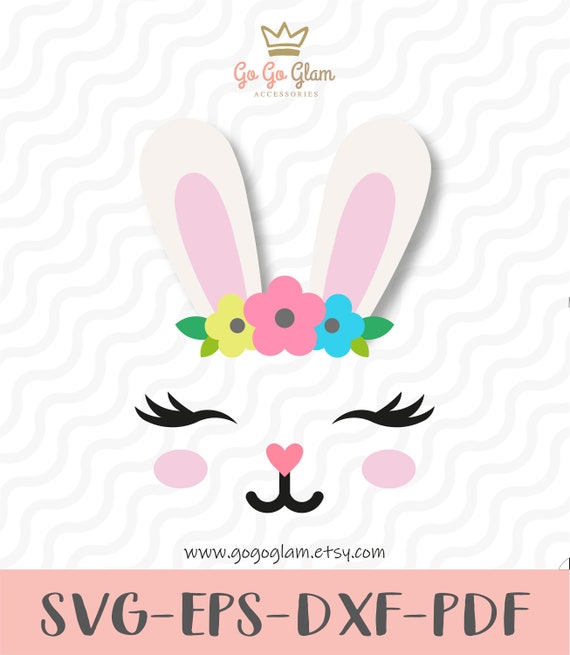 Easter Bunny Cuttable Girl Bunny Svg Bunny Face Cuttable | Etsy