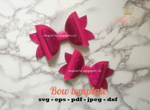 Svg bow large template / bow digital file / DIY bow pdf svg | Etsy