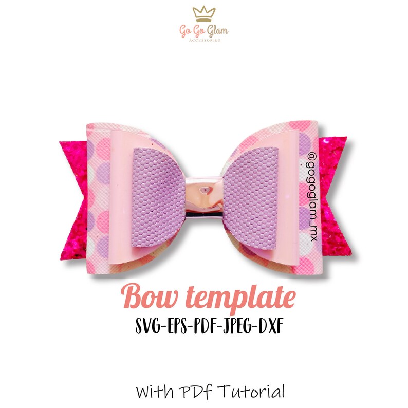 Three Layer Bow Template Svg Hair Bow Digital Bow Die Svg - Etsy